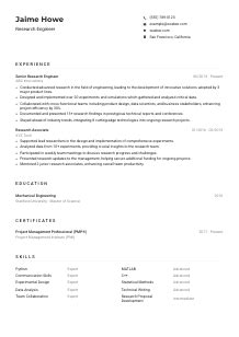 Science And Research CV Examples Wozber