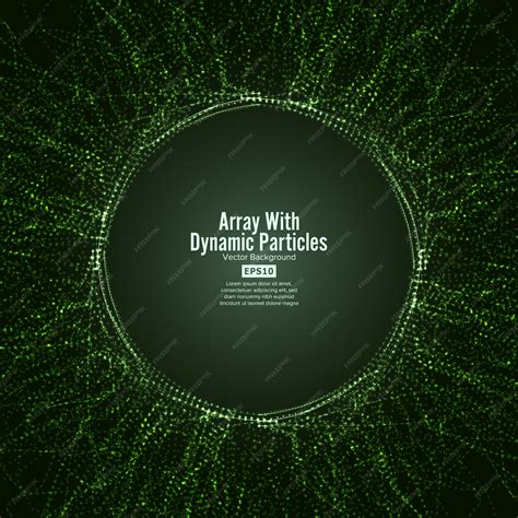 Premium Vector Array With Dinamic Particles