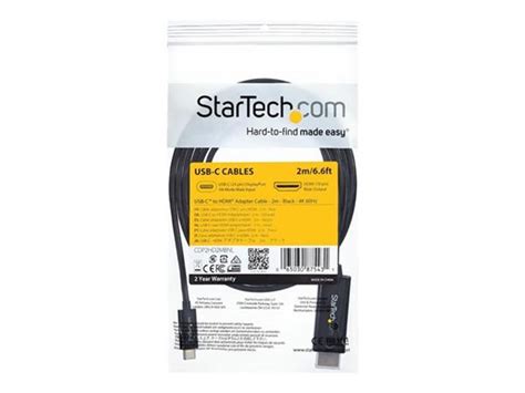 Startech Com M Usb C To Hdmi Cable Black Cdp Hd Mbnl Ee Store