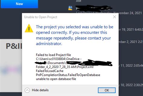 failed to load project file autodesk community