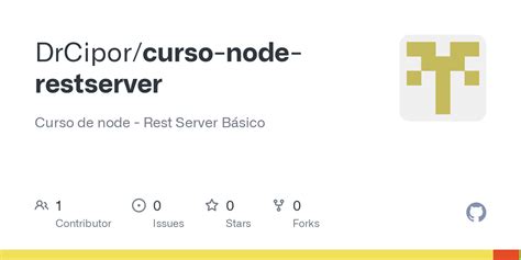 Github Drciporcurso Node Restserver Curso De Node Rest Server Básico
