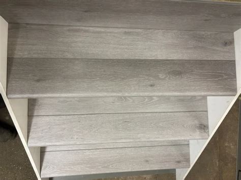 New Luxury Stair Cladding Kit 13 Treads And Risers Lvt Ridged Core Lunar Oak £665 00 Picclick Uk