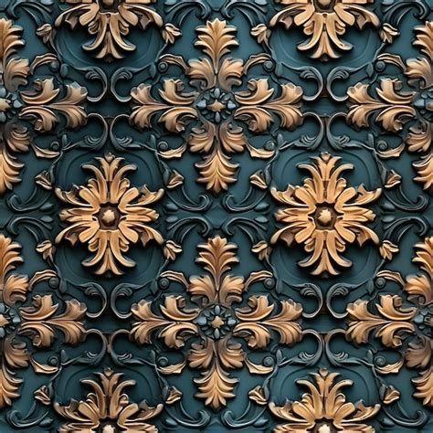 Premium Ai Image Damask Texture