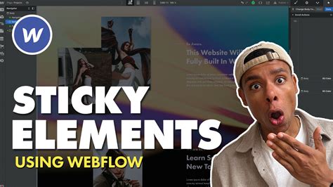 Crear Una Animación De Pegado En Scroll En Webflow Tutorial Para