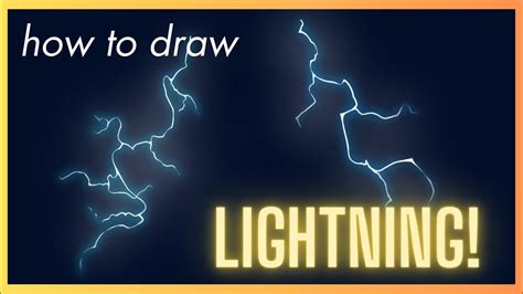 How To Draw Lightning Lightning Tutorial Youtube