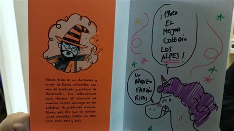 visita del ilustrador y escritor fabian rivas colegio los alpes de maipú