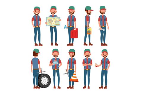 Truck Driver Vector Professional Worker Graphic By Pikepicture