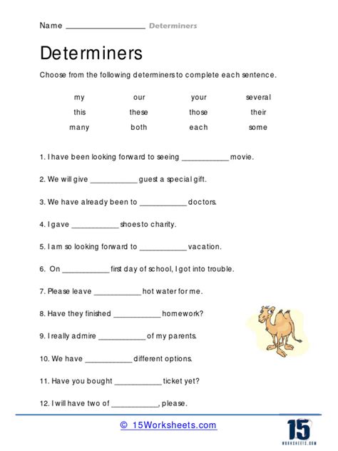 Primary 1 English Grammar Determiners 1 Pdf