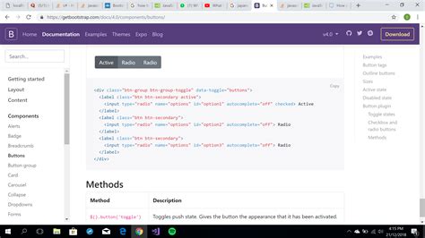 Javascript How To Use The Method Button Toggle For This