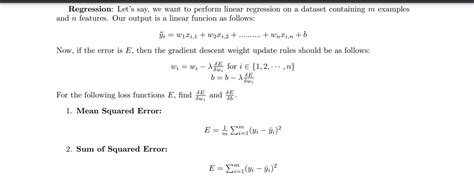 Solved Regression Let S Say We Want To Perform Linear Chegg Com