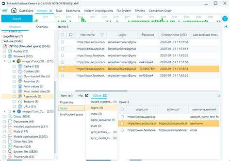 windows browser forensics with belkasoft x