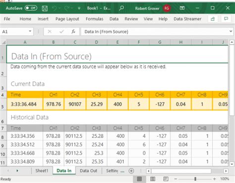 Databot™ Basic Training Excel And Data Streamer Databot