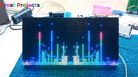 Arduinofft With Esp32 And Rgb Matrix Web Server Youtube