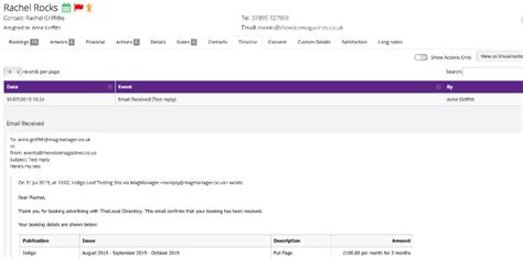 Using The Client Timeline Magmanager