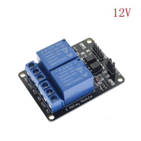 Módulo relés 12V 2 canales ref 0463 electronperdido com