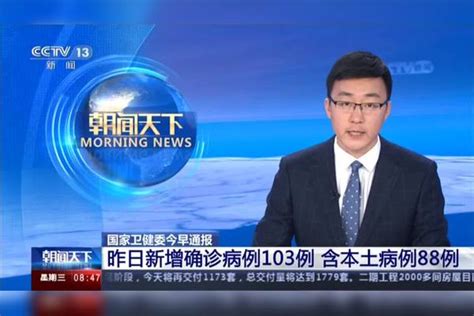国家卫健委今早通报：昨日新增确诊病例103例 含本土病例88例