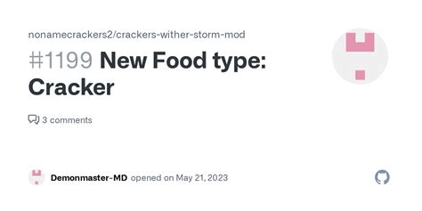 New Food Type Cracker · Issue 1199 · Nonamecrackers2 Crackers Wither Storm Mod · Github