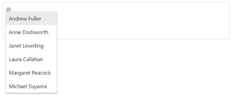 Data Binding In Aspnet Mvc Mention Control Syncfusion