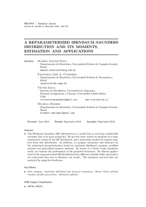 Pdf Distribution And Its Moments Estimation And Applications