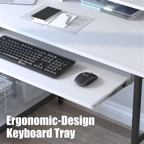 Easy Assemble Desk With Keyboard Tray Skyrise Furnishings