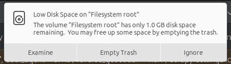 Low Disk Space On Filesystem Root Fix Without Loosing Data Rlinuxquestions