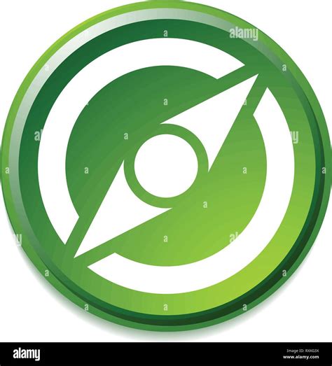 Icon With Compass Symbol Guidance Exploration Navigation Concepts Stock Vector Image And Art