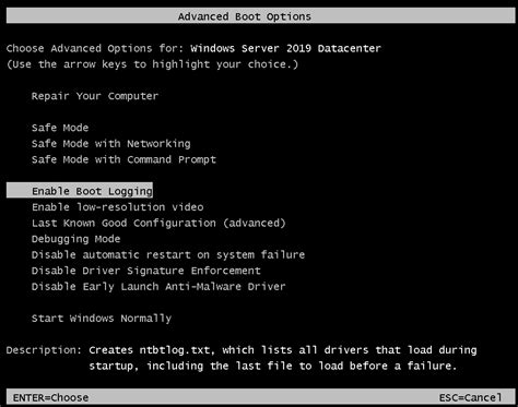 Windows Missing Ntbtlogtxt After Enabling Boot Logging With