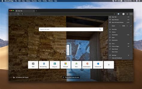 microsoft edge browser currently being teased for the macos