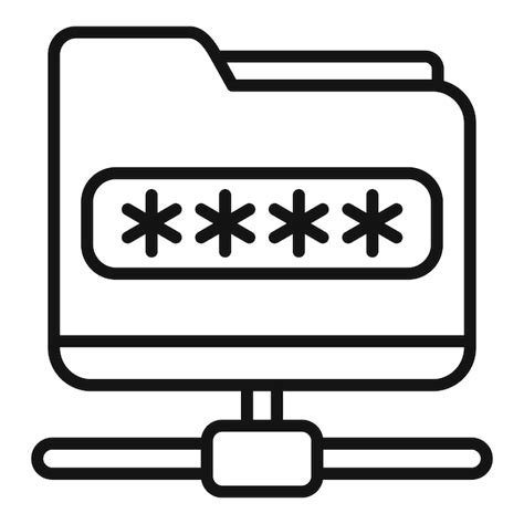 Premium Vector Shared Folder Safe Icon Outline Vector Secure Policy Data Protect
