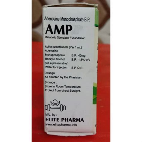 Amp 10ml Adenosine Monophosphate Injection Packaging Size 10 Ml Multiple Dose Vial At Rs 2800