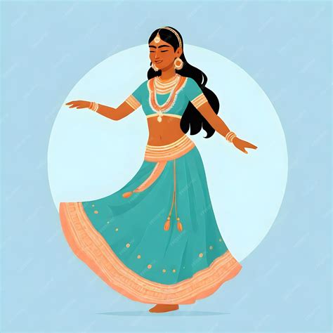 Premium Photo Vibrant Indian Woman Dancing Clipartvibrant Indian Woman Dancing Clipart