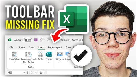 How To Fix Excel Toolbar Missing Full Guide Youtube