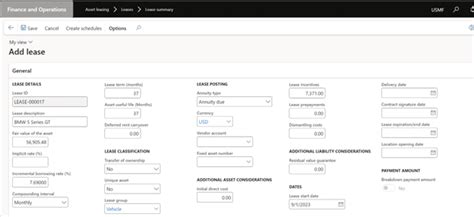 How To Use Asset Leasing In Dynamics 365 Finance And Operations Encore