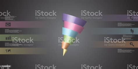 3d 그림 이동 하 고 비스듬히 배열 6 색 부분을 가로로 슬라이스 콘의 모티브로 Infographic 템플릿 간단한 로그인