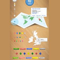 Maps Ui Elements Kit Psd Free Vector Freeimages