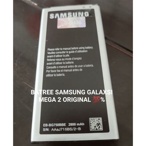 Jual Batree Samsung Galaxsi Mega Original Shopee Indonesia
