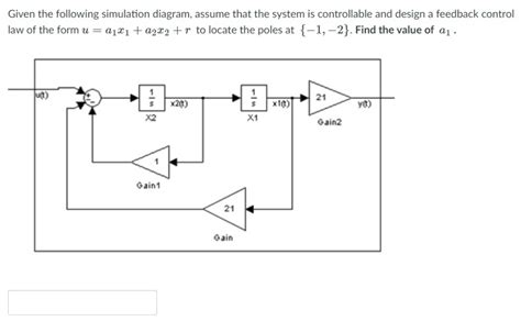 Solved Given The Following Simulation Diagram Assume That Chegg