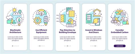 Net Zero Design Approach Onboarding Mobile App Screen Sustainability Walkthrough 5 Steps