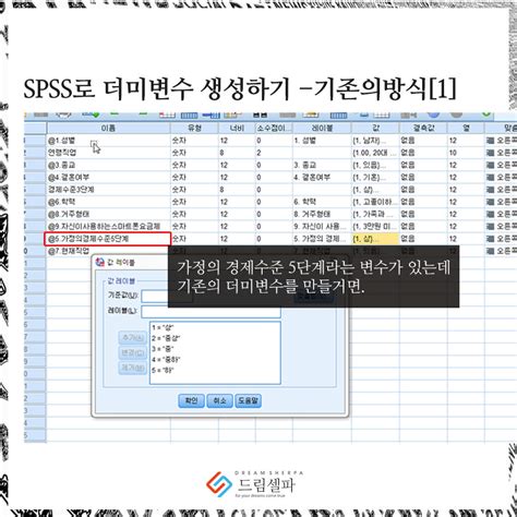 더미변수 Spss로 빨리만들기 범주형 변수를 연속형변수로 네이버 블로그