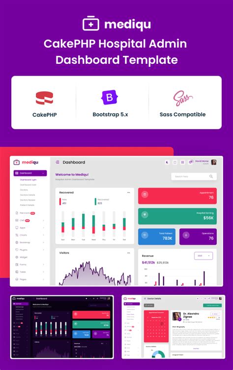 mediqu cakephp hospital admin dashboard template thememag