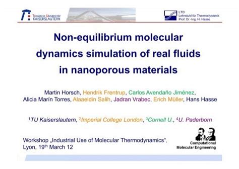 Non Equilibrium Molecular Dynamics Simulation Of Real Fluids Sfgp