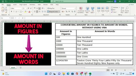 number to words in excel formula without vba programming part i youtube