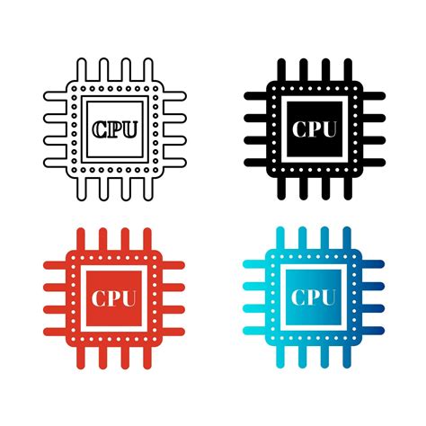 Abstract Cpu Silhouette Illustration 25841224 Vector Art At Vecteezy