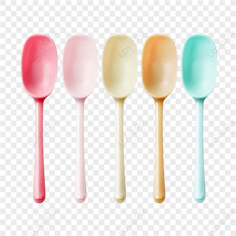 플라스틱 아이스크림 숟가락 컬러 Png 파일나무장식 Png 일러스트 무료 다운로드 Lovepik