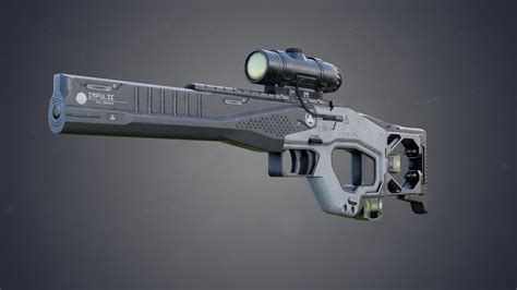 Artstation Sci Fi Rifle