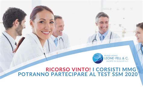 Ricorso vinto! I corsisti MMG potranno partecipare al test SSM 2020