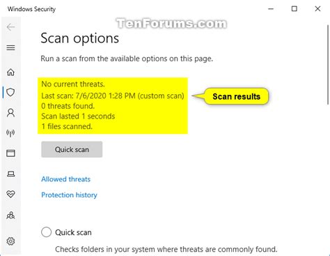 Add Or Remove Scan With Microsoft Defender Context Menu In Windows 10