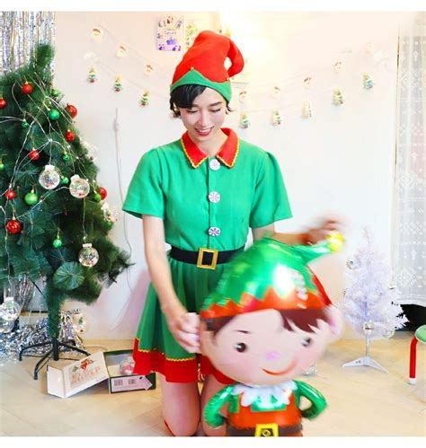 스투피드 크리스마스 요정 엘프 코스튬 성인 여자 170cm 티몬