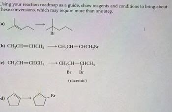 Answered: Using your reaction roadmap as a guide, show reagents and conditions to bring about ...