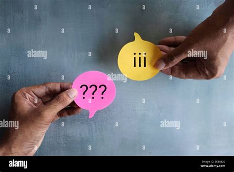 Speech Bubble With A Question Mark And Exclamation Mark Communication Conflict Argument And
